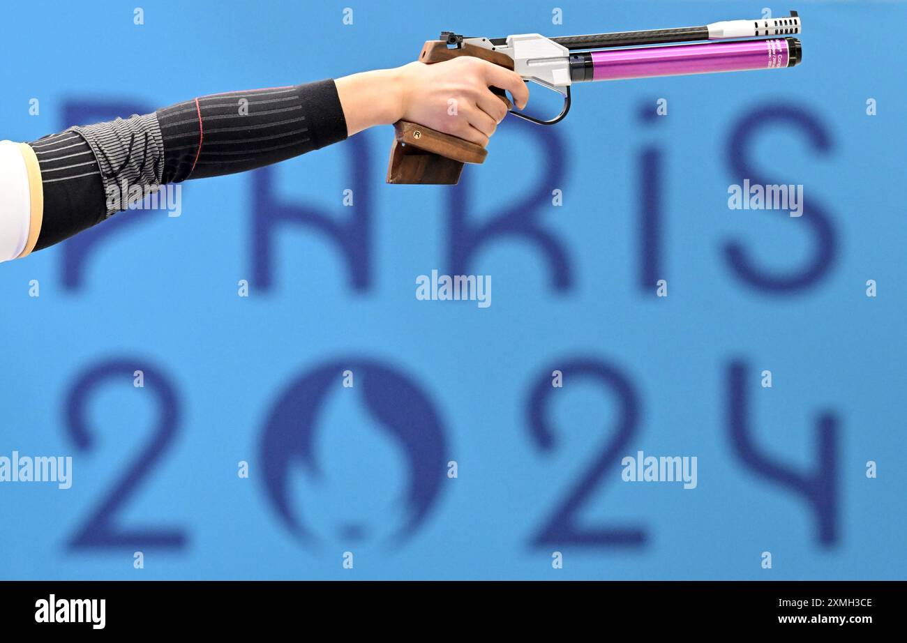 Chateauroux, France. 28th July, 2024. Olympia, Paris 2024, Shooting ...