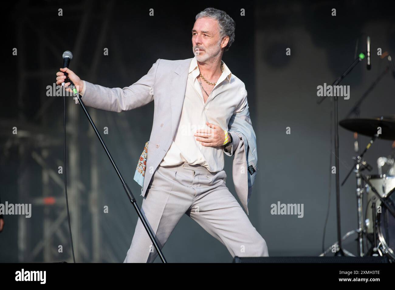 London, UK. 27 Jul 2024. English singer-songwriter Baxter Dury performs ...