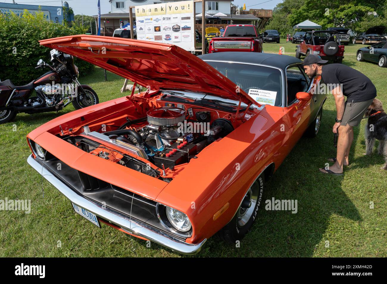 Hilton Beach, Ontario, Canada - July 27, 2024: 1970 Plymouth Barracuda ...
