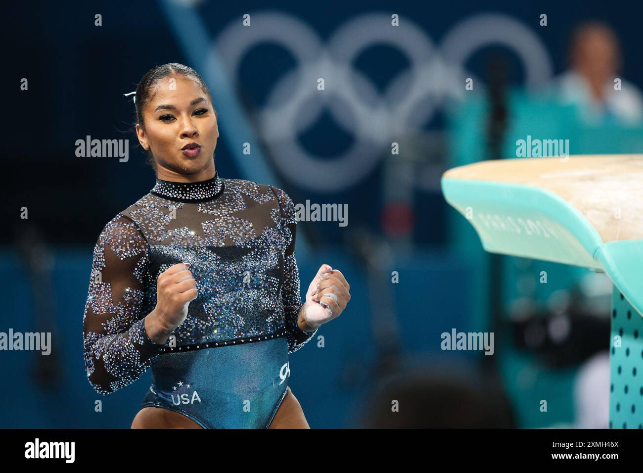 PARIS, FRANCE. 28th July, 2024. Jordan Chiles of Team United States ...