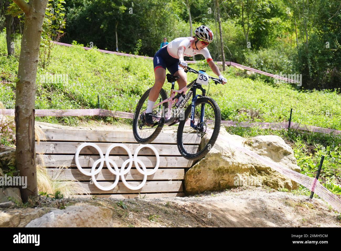 Japan's Urara Kawaguchi during the women's cross-country mountain bike ...