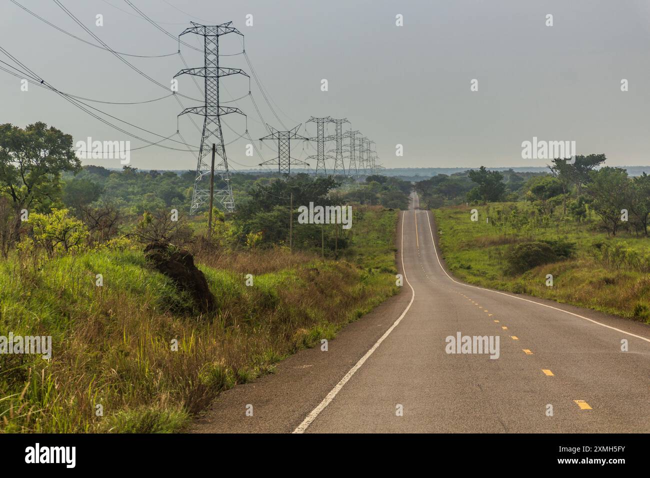 Karuma - Pakwach road in Uganda Stock Photo - Alamy