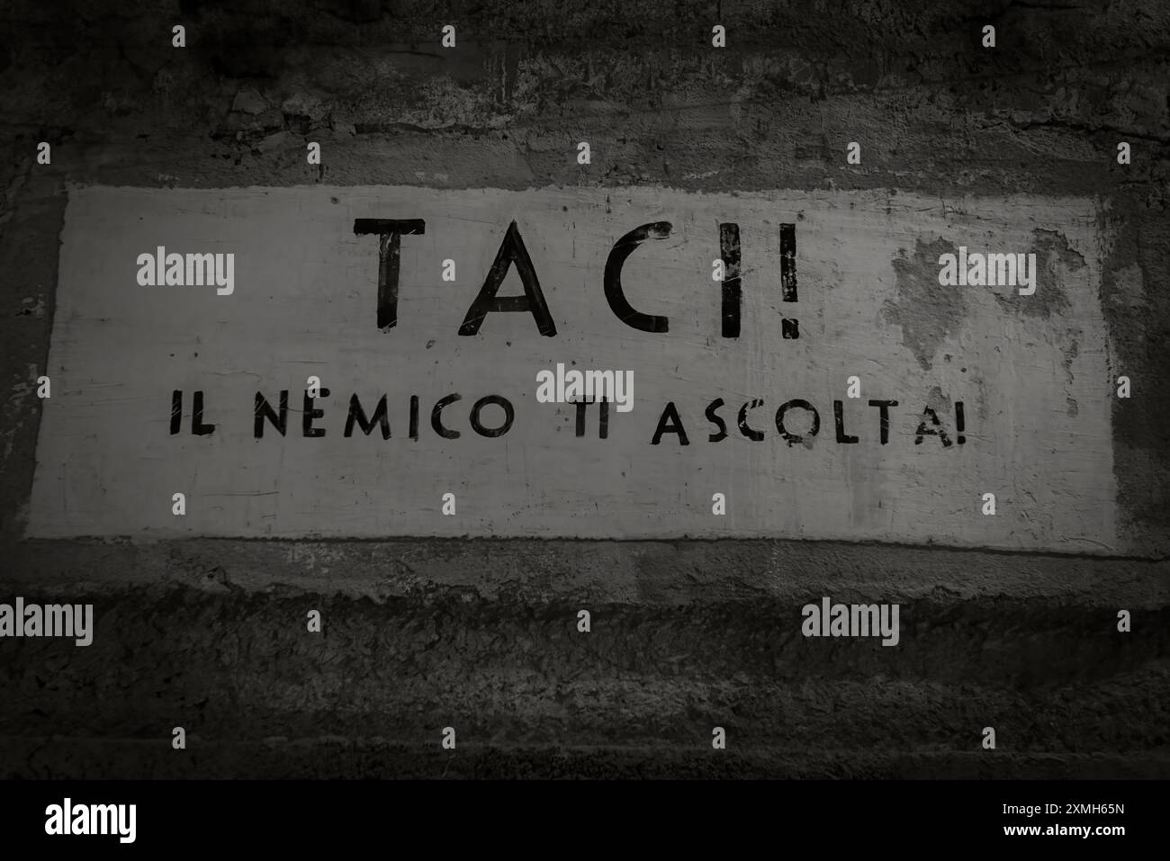 Galleries and details inside the anti-atomic bunker of Mount Soratte ...