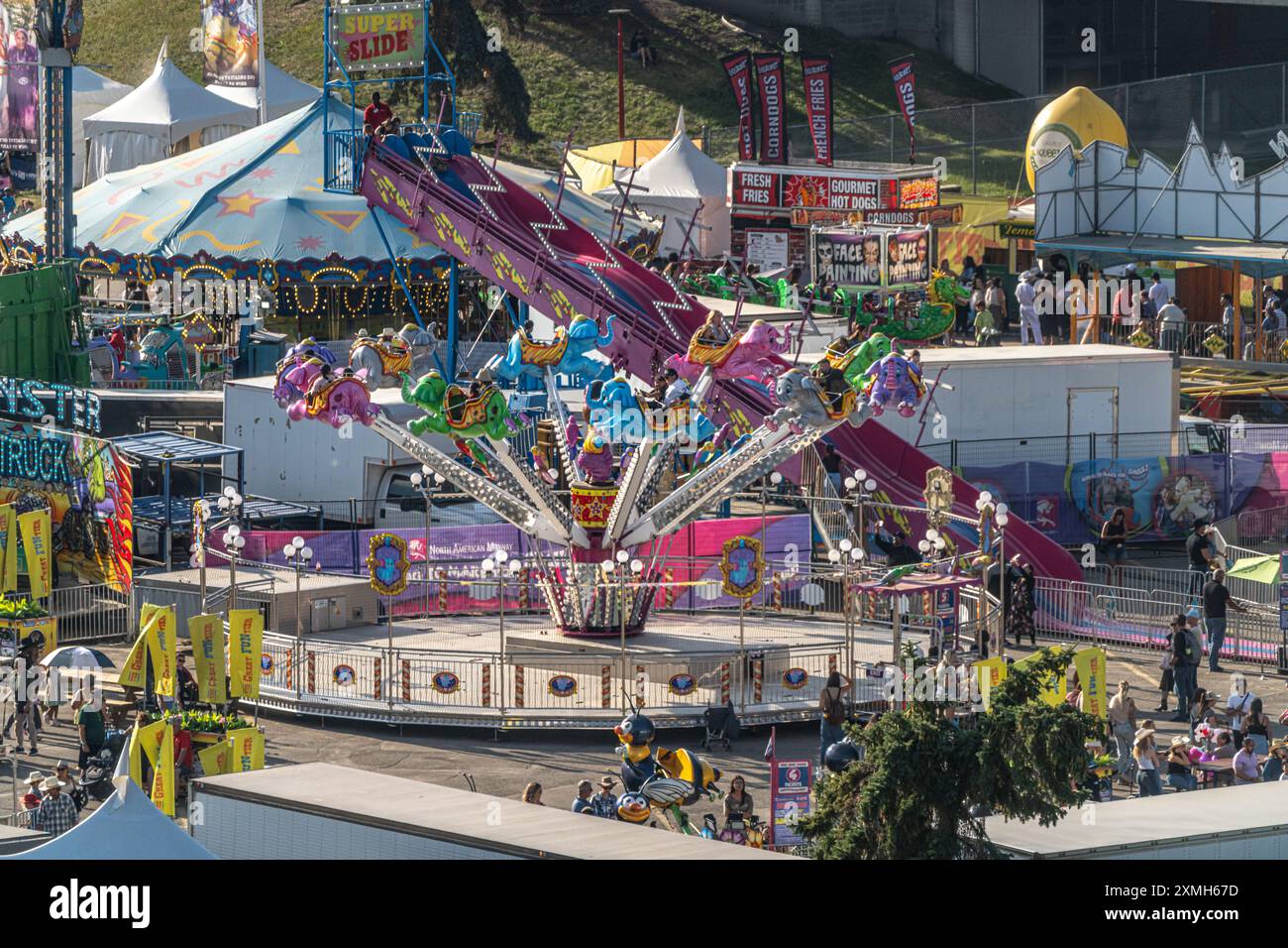 July 14 2024 - Calgary Alberta Canada - Crowds at the Calgary Stampede ...