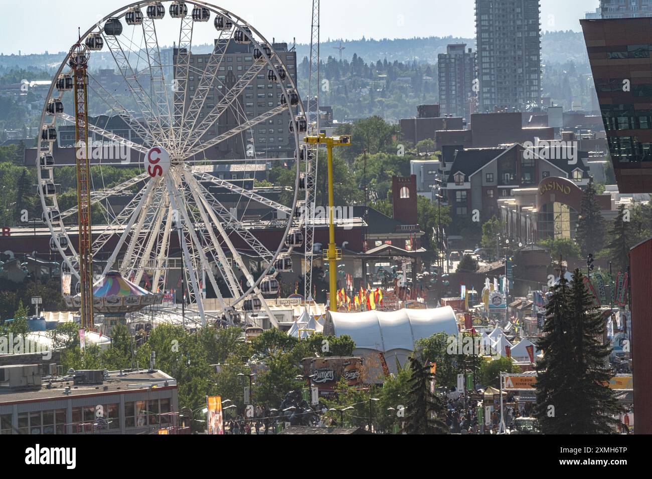 July 14 2024 - Calgary Alberta Canada - Crowds at the Calgary Stampede ...