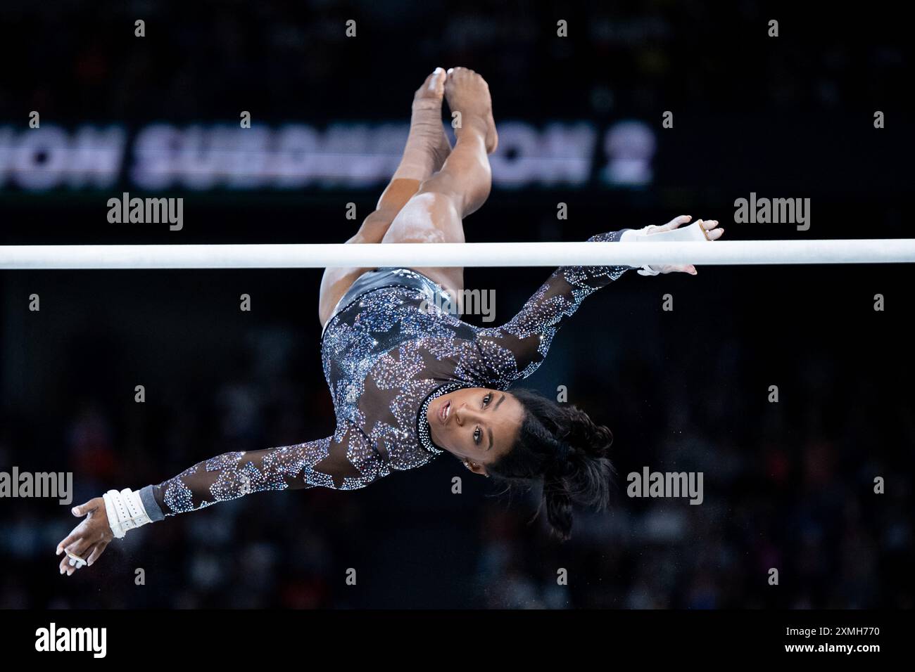 BILES Simone (USA) am Stufenbarren, FRA, Olympische Spiele Paris 2024 ...
