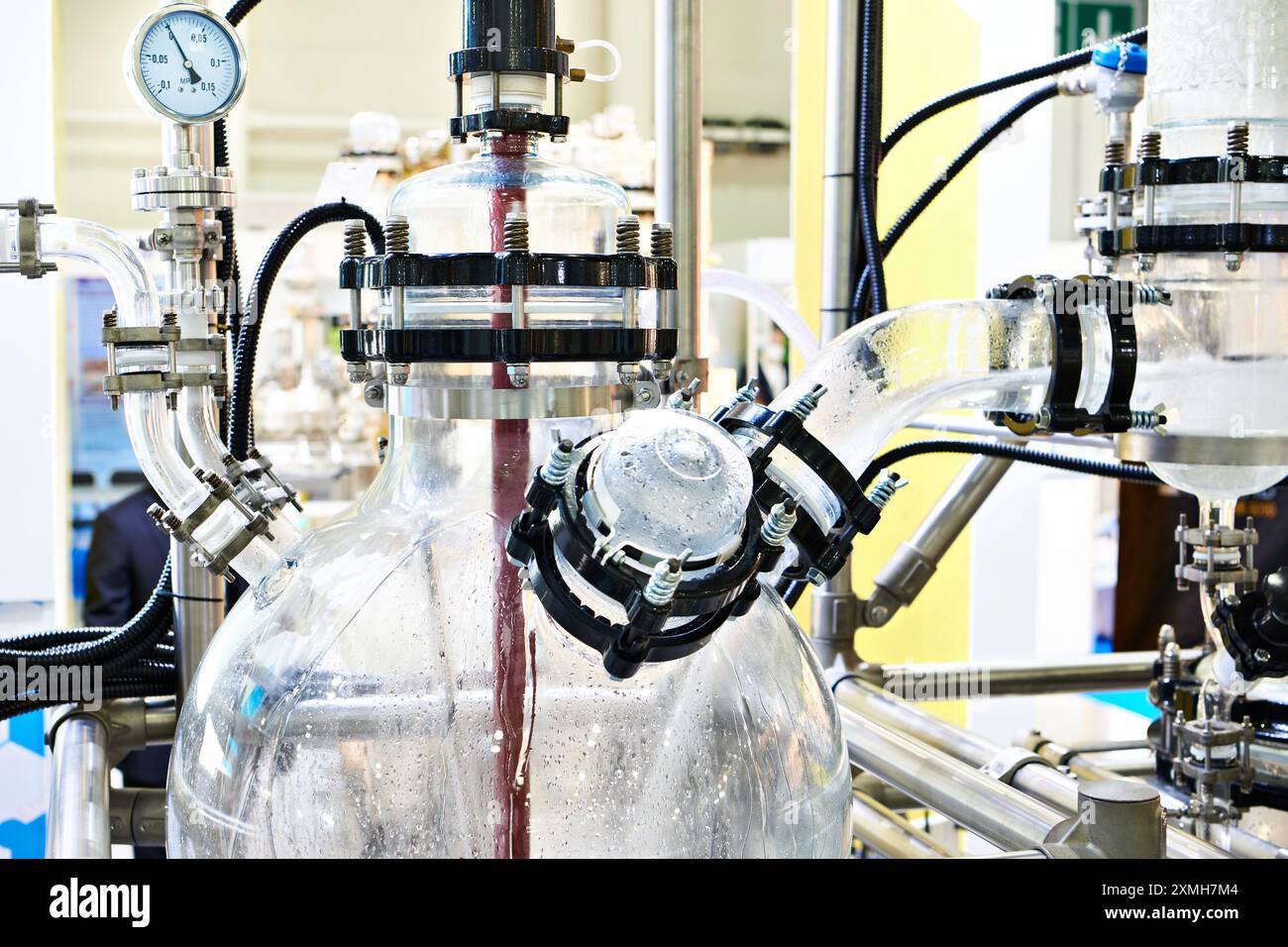 Universal synthesis plant based on a glass reactor Stock Photo - Alamy