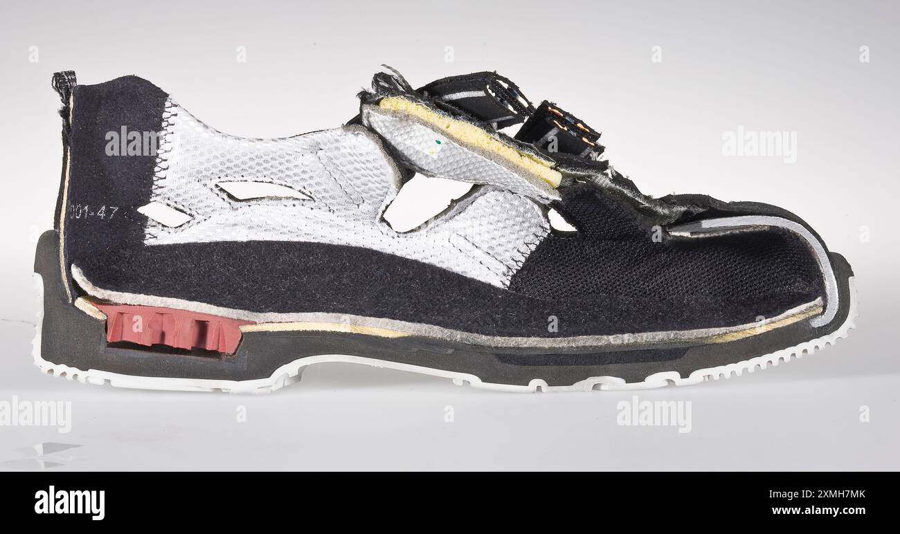 Interior view and cut of a safety shoe Stock Photo - Alamy