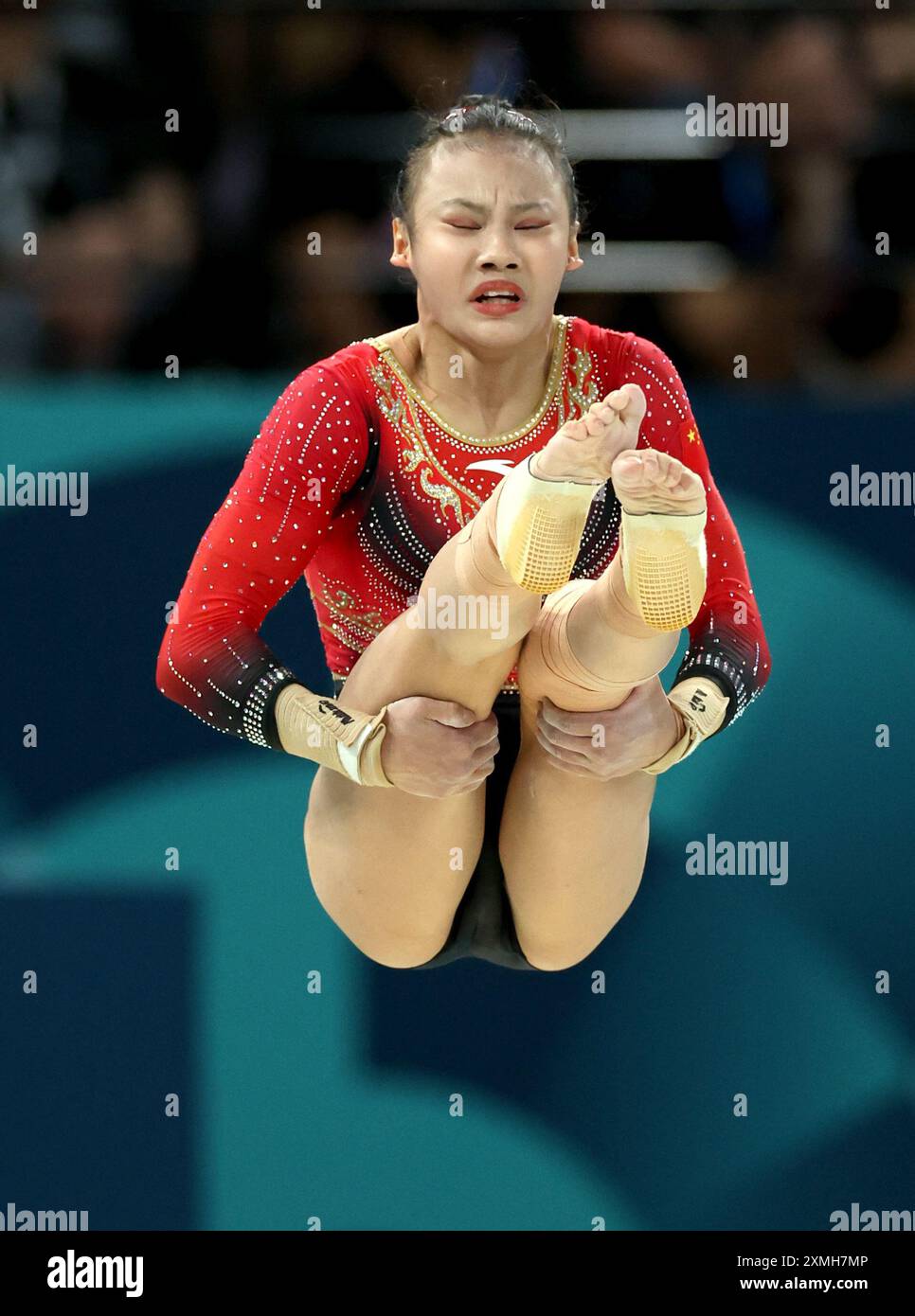 Paris, France. July 28th 2024. Team China's Qiu Qiyuan competes in the ...