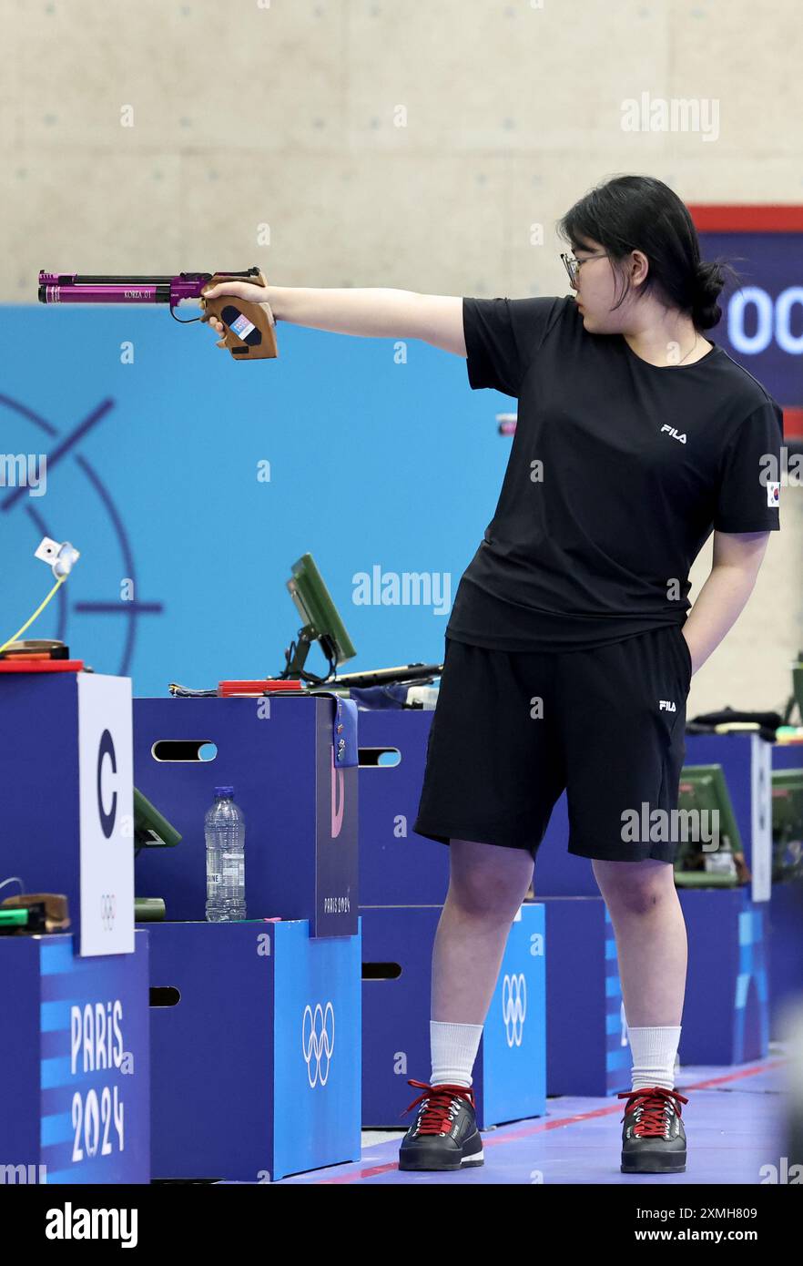 Chateauroux, France. 28th July, 2024. Oh Ye Jin of South Korea competes ...