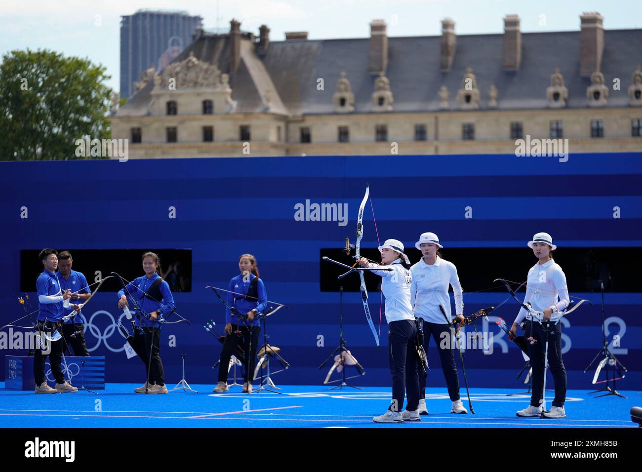 South Korea's Jeon Hun-young shoots during the women's team ...