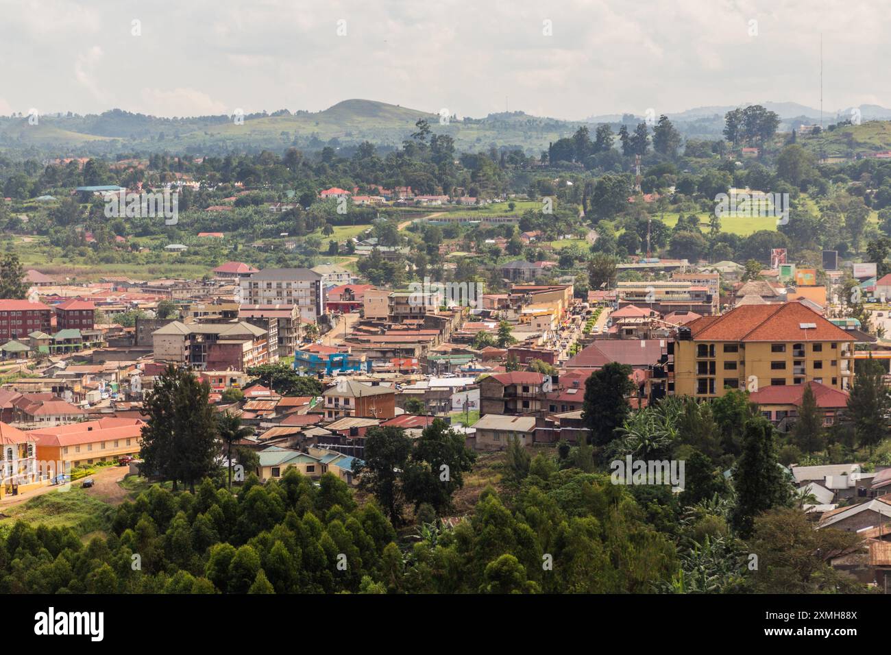 Aerial view of Fort Portal, Uganda Stock Photo - Alamy