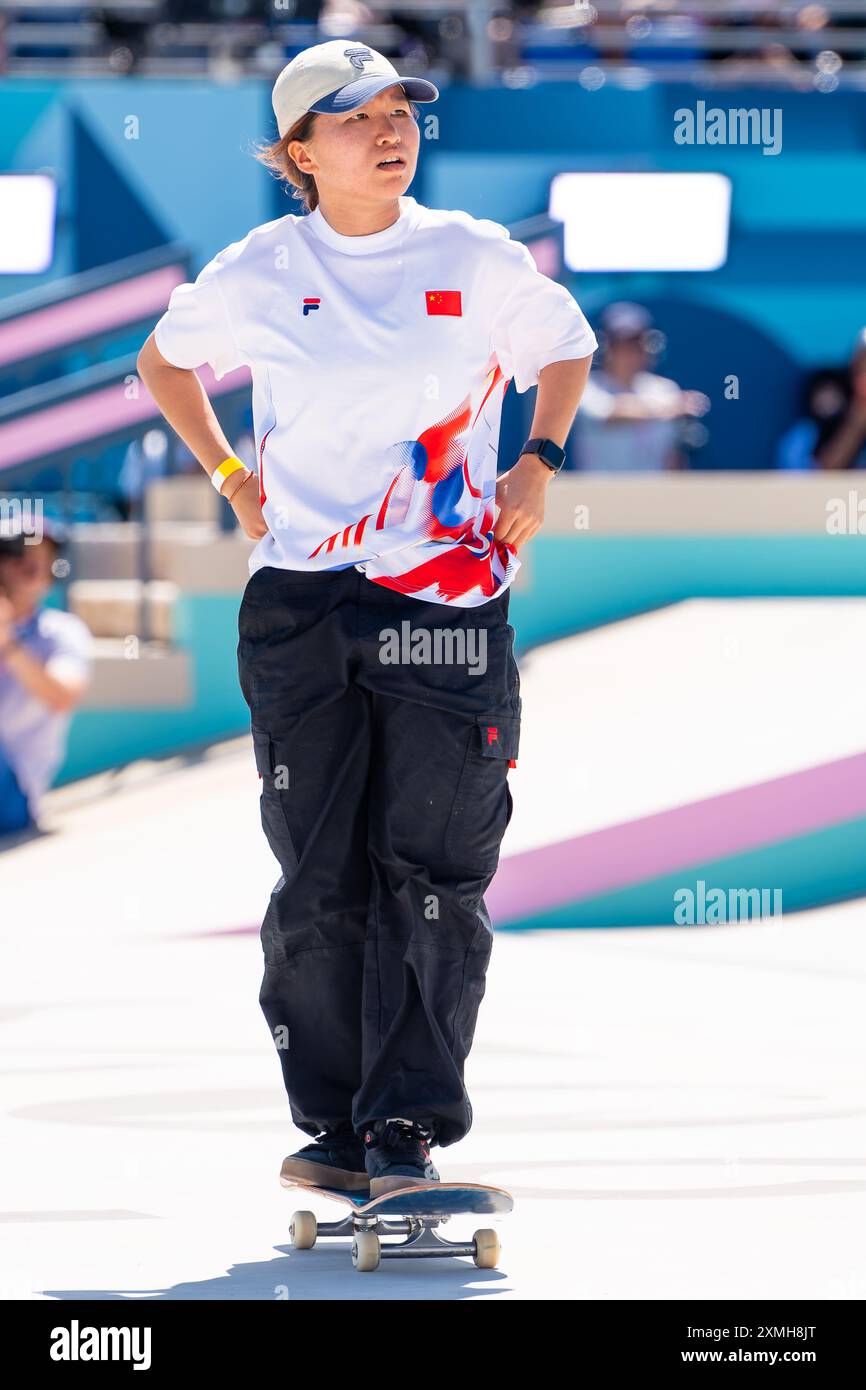 Paris, France. 28th July, 2024. PARIS, FRANCE - JULY 28: Wenhui Zeng of China competing in the ...
