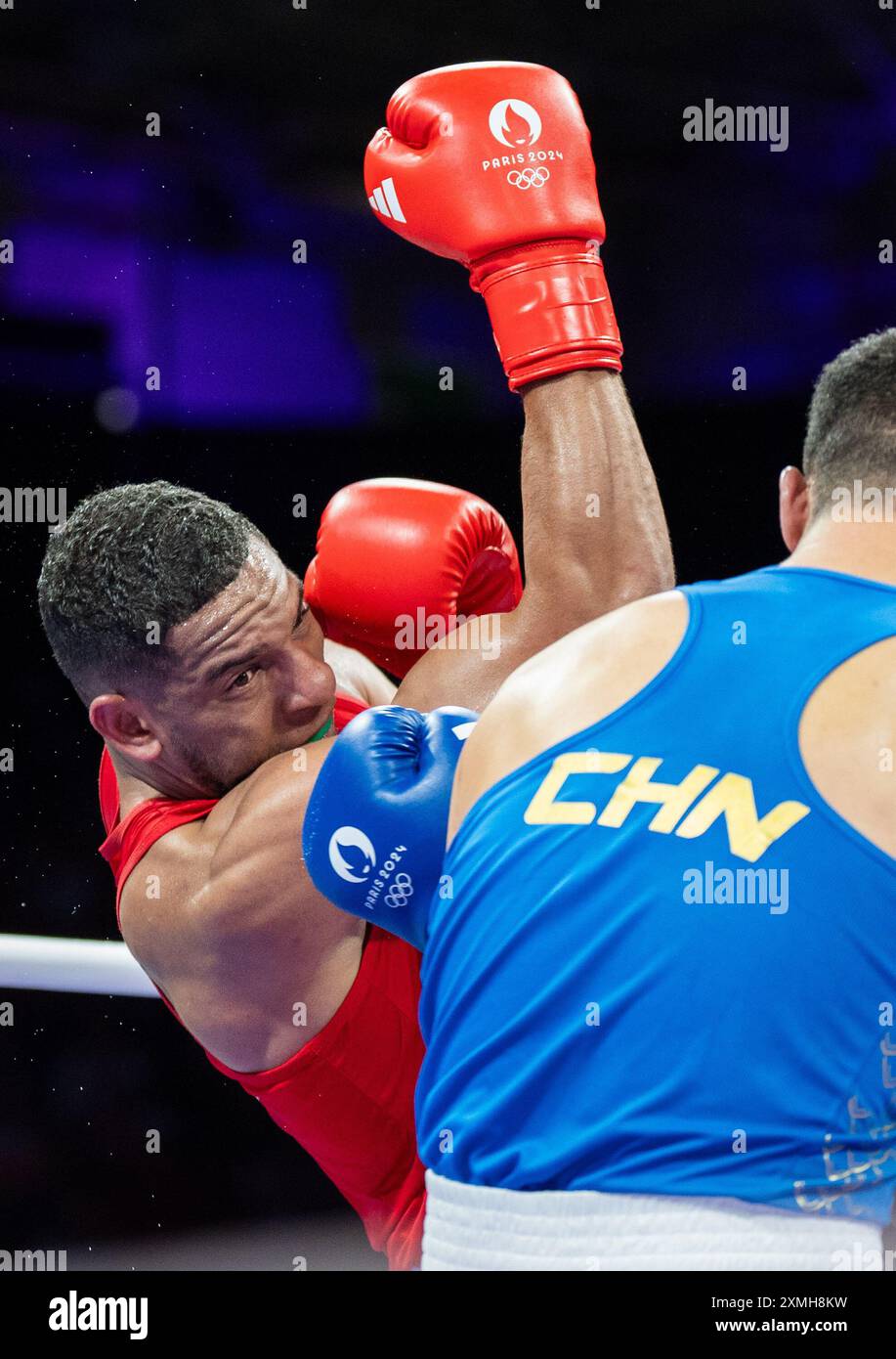 Paris, France. 28th July, 2024. Enmanuel Reyes Pla (L) of Spain ...