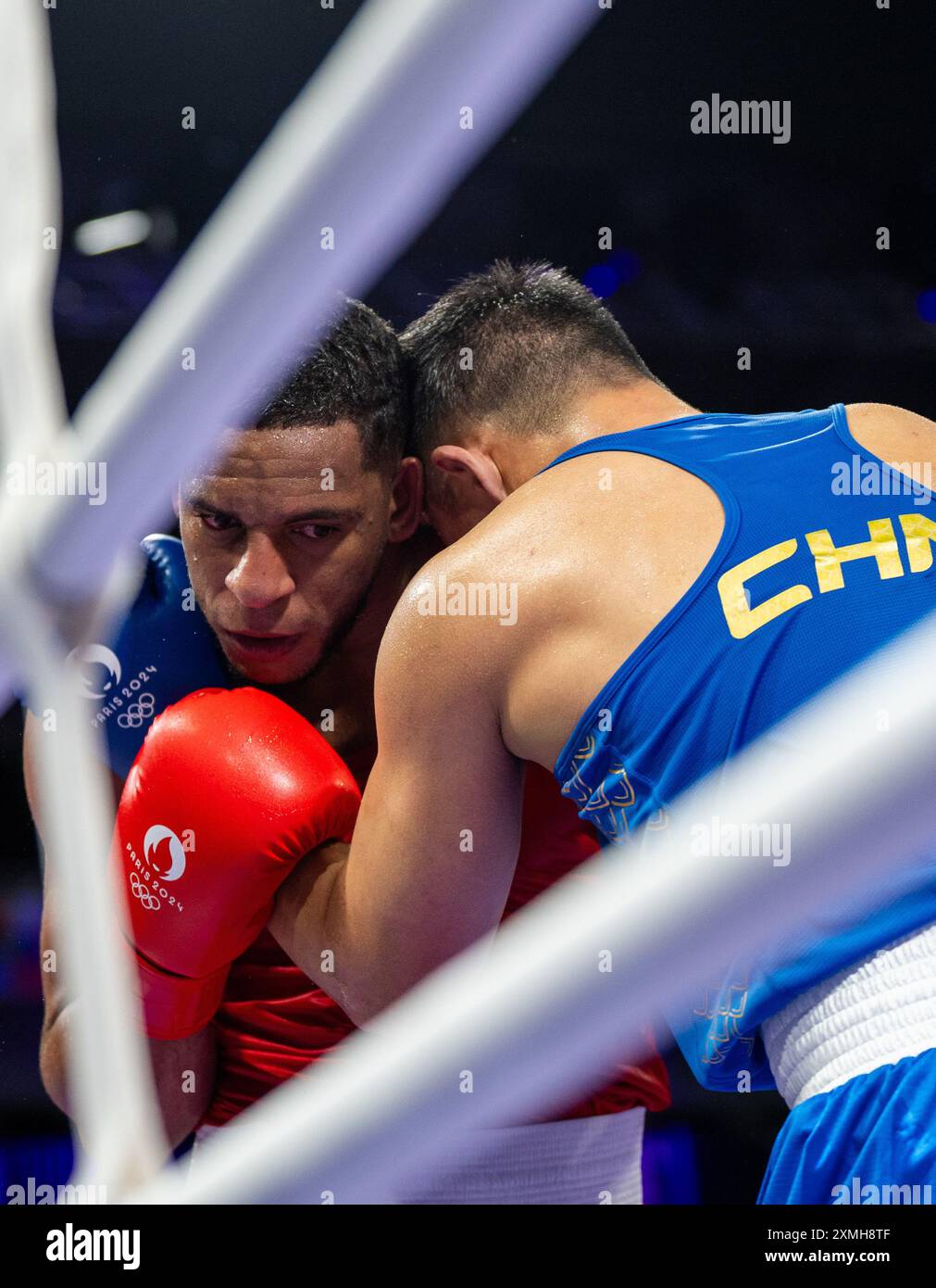 Paris, France. 28th July, 2024. Enmanuel Reyes Pla (L) of Spain ...