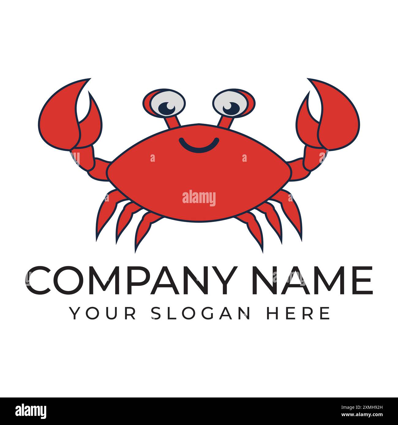 Crab logo vector illustrations design icon symbols Stock Vector Image ...