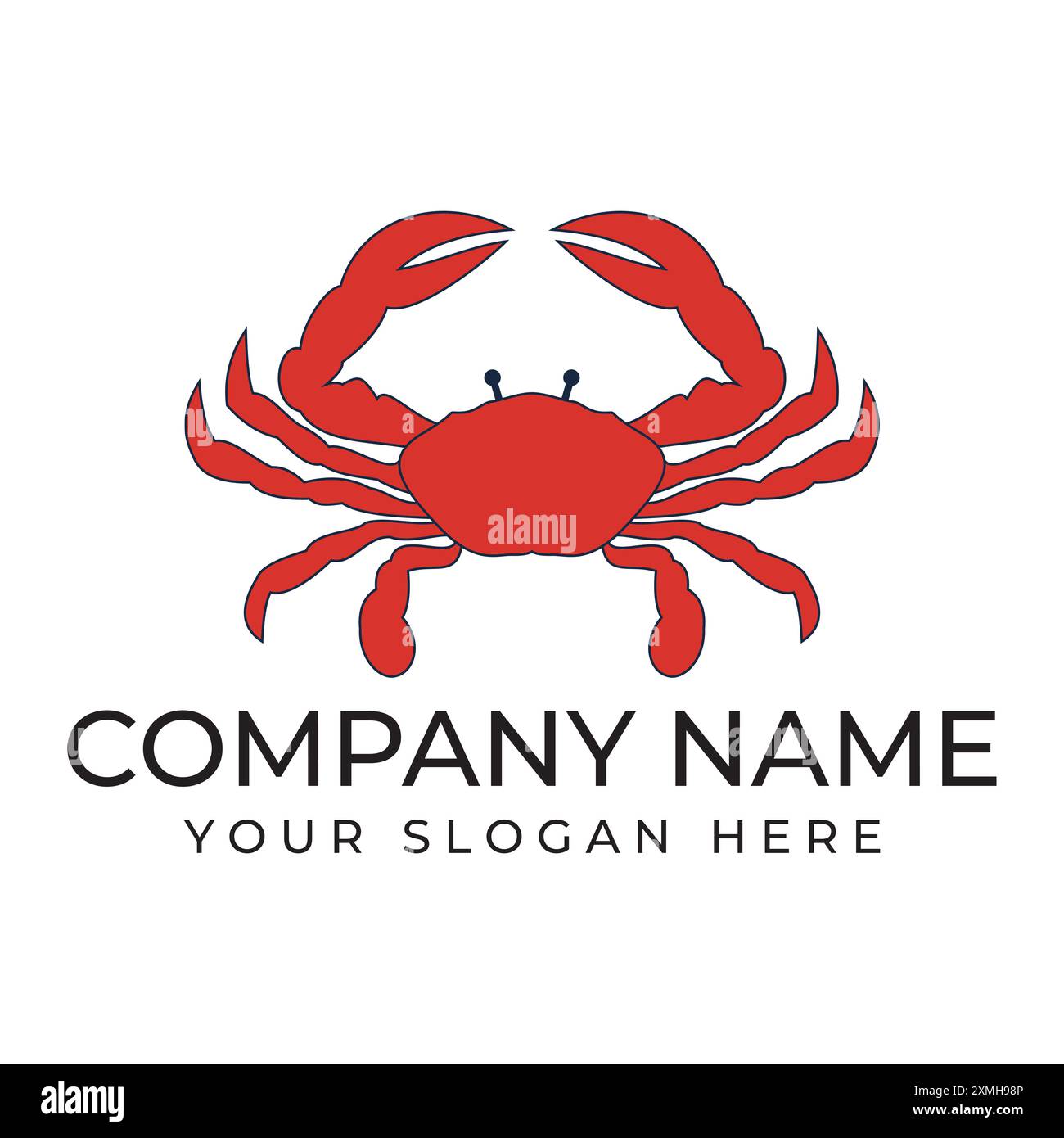 Crab logo vector illustrations design icon symbols Stock Vector Image ...