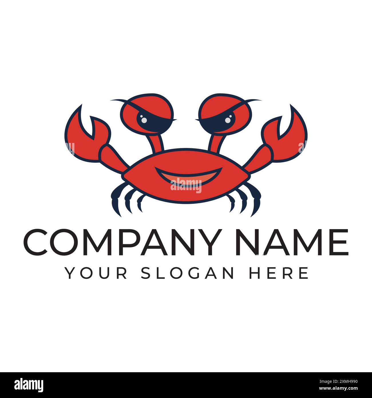 Crab logo vector illustrations design icon symbols Stock Vector Image ...