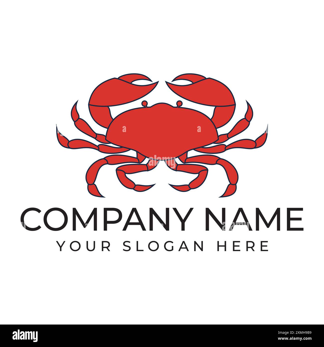 Crab logo vector illustrations design icon symbols Stock Vector Image ...