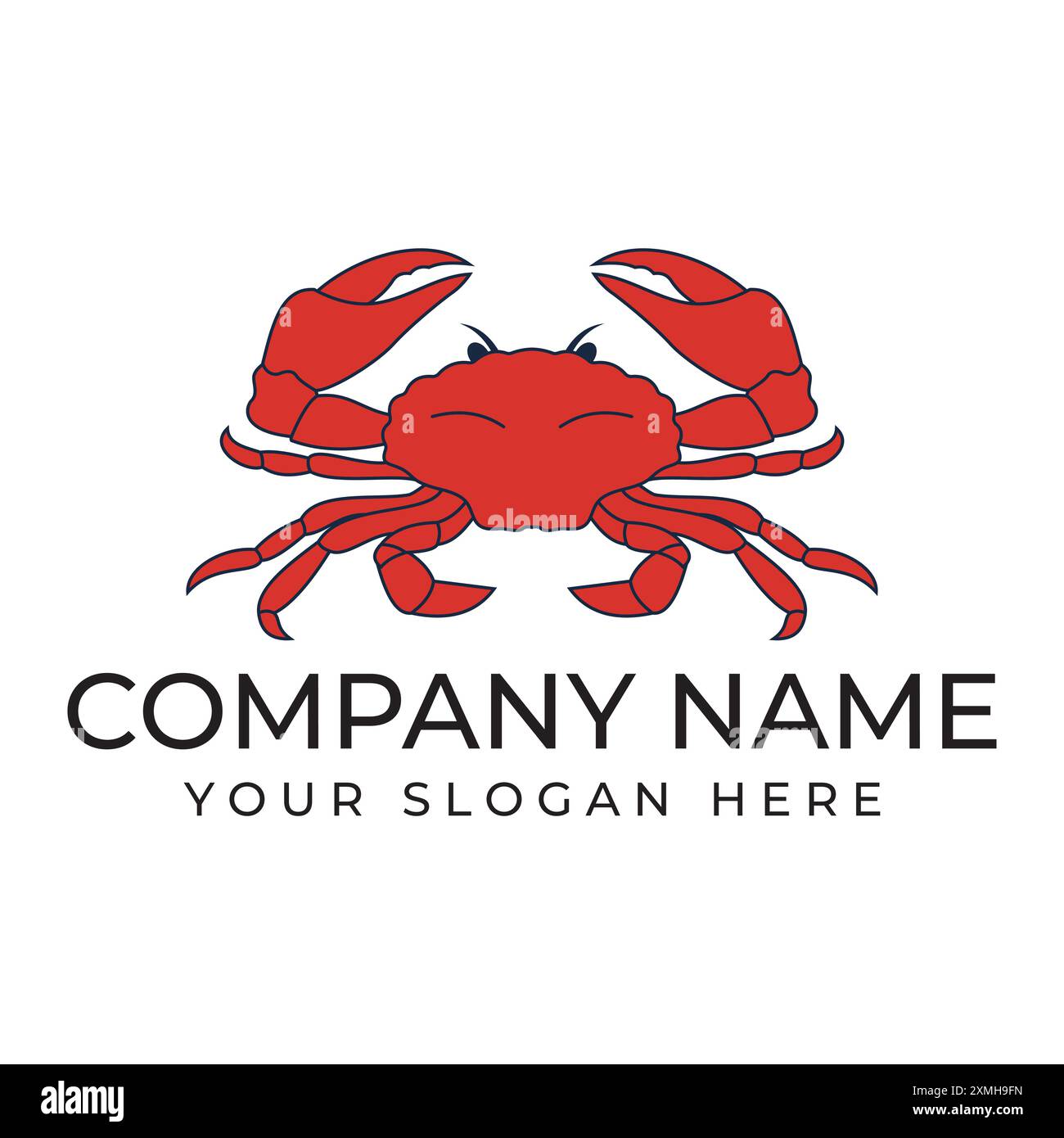 Crab logo vector illustrations design icon symbols Stock Vector Image ...