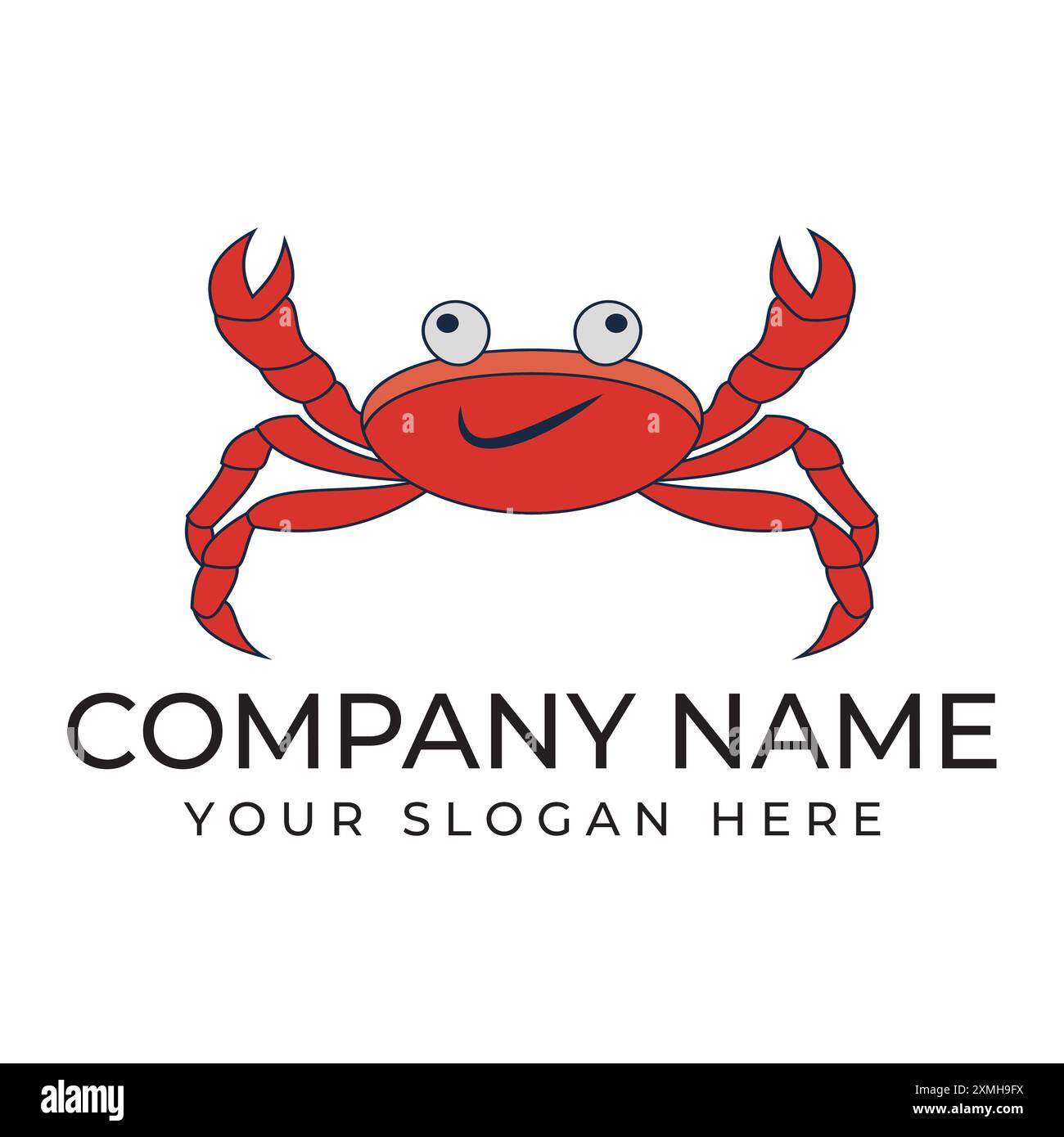 Crab logo vector illustrations design icon symbols Stock Vector Image ...