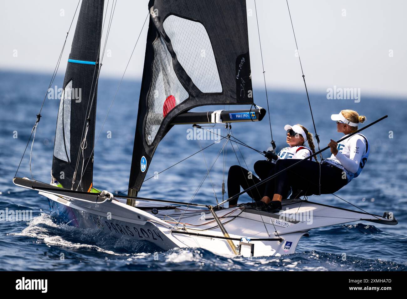 Rebecca Netzler and Vilma Bobeck of, Sweden. , . compete in women's ...