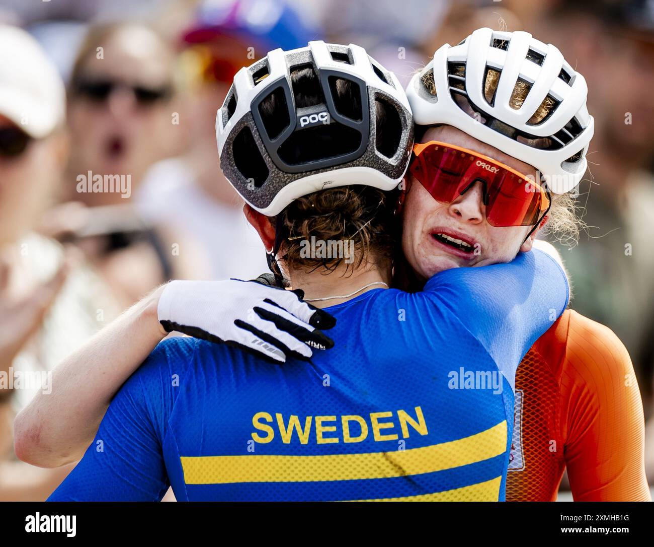 PARIS - Mountain bike star Puck Pieterse after the mountain bike cross ...