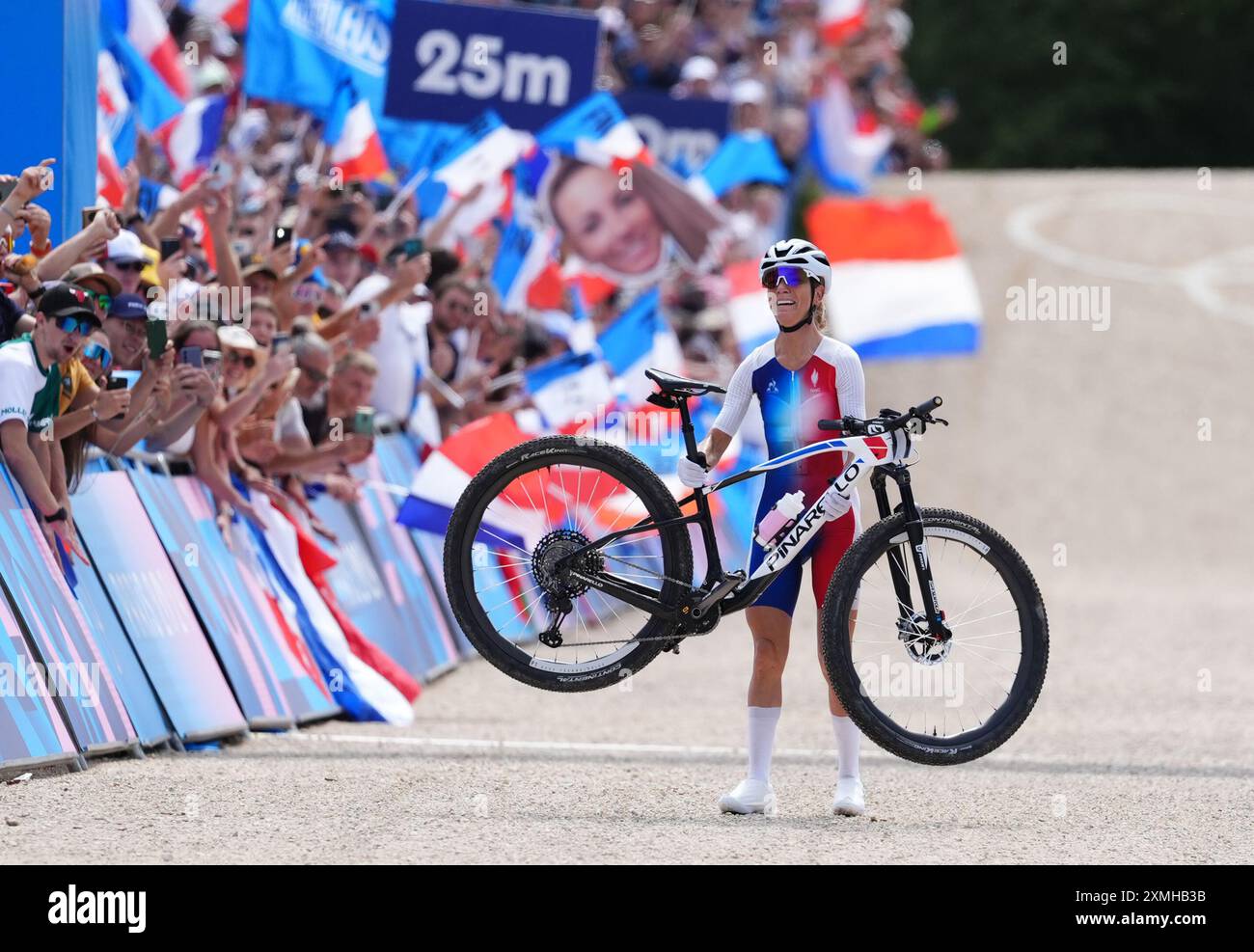 France's Prevot Pauline Ferrand celebrates winning the women's cross ...