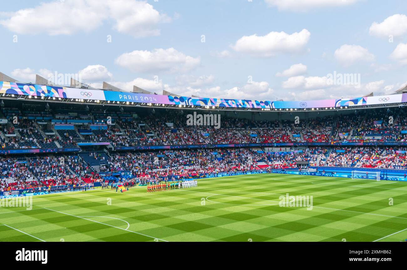 Paris, France - 07 24 2024 : the Parc des Princes stadium during the ...