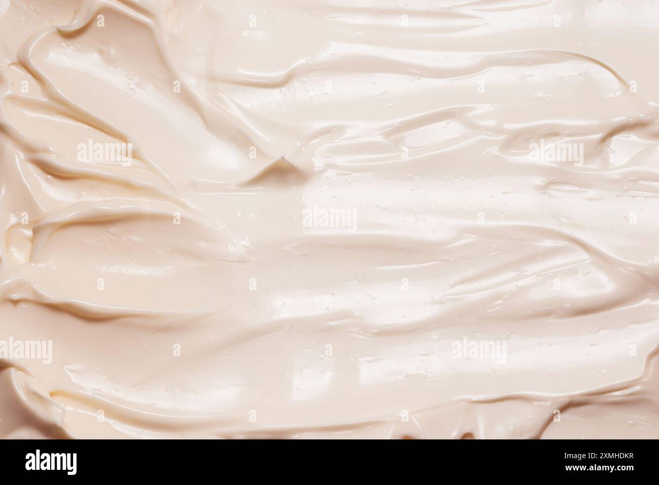 White whipped cream texture. Top view Stock Photo - Alamy