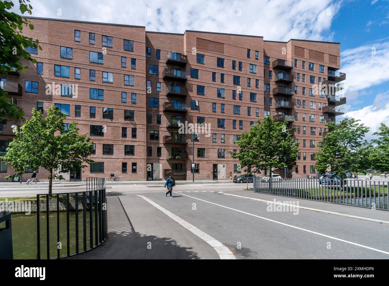 Wohnsiedlung in Orestad, moderne Architektur, Kopenhagen, Wohnsiedlung ...
