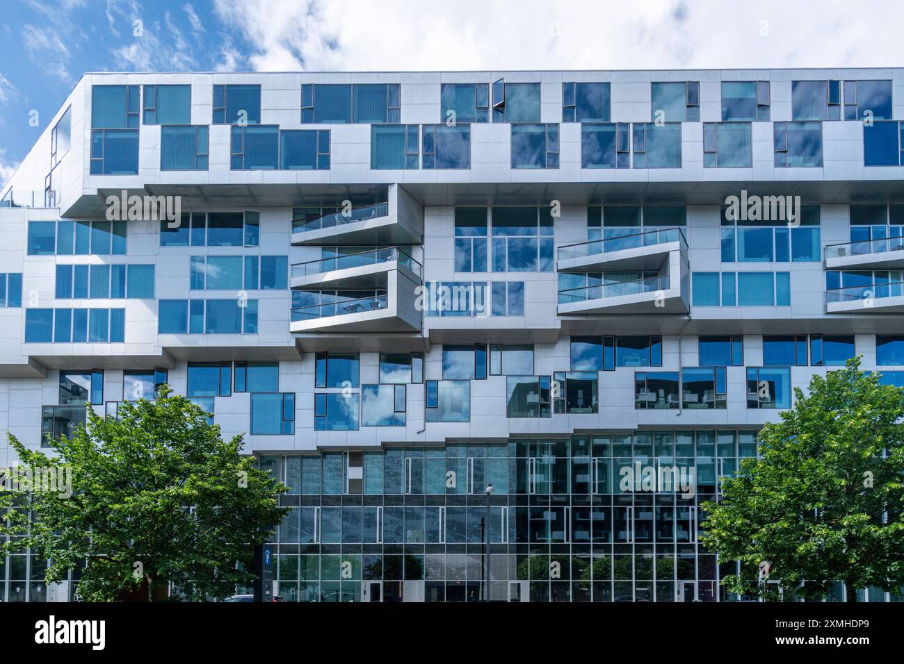Wohnsiedlung in Orestad, moderne Architektur, Kopenhagen, Wohnsiedlung ...