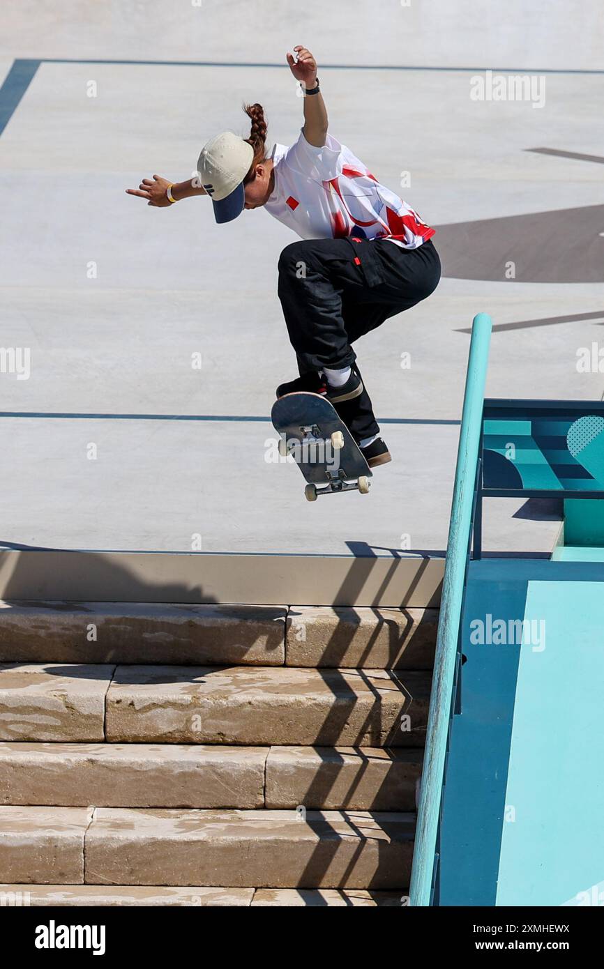 Paris, France. 28th July, 2024. Zeng Wenhui of China competes during ...