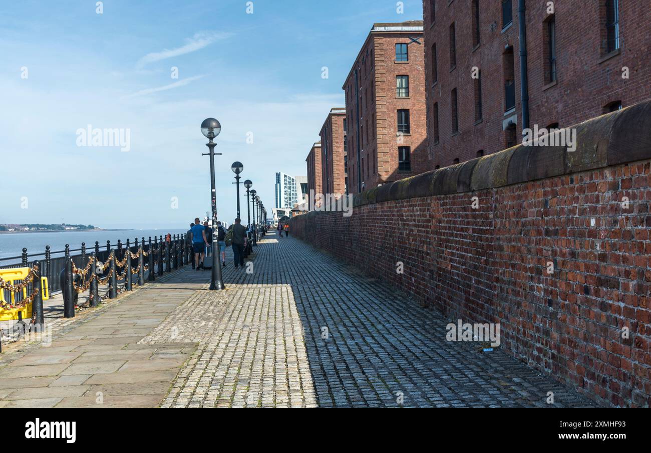 The Royal Albert dock area of Liverpool at Pier Head on the Waterfront ...