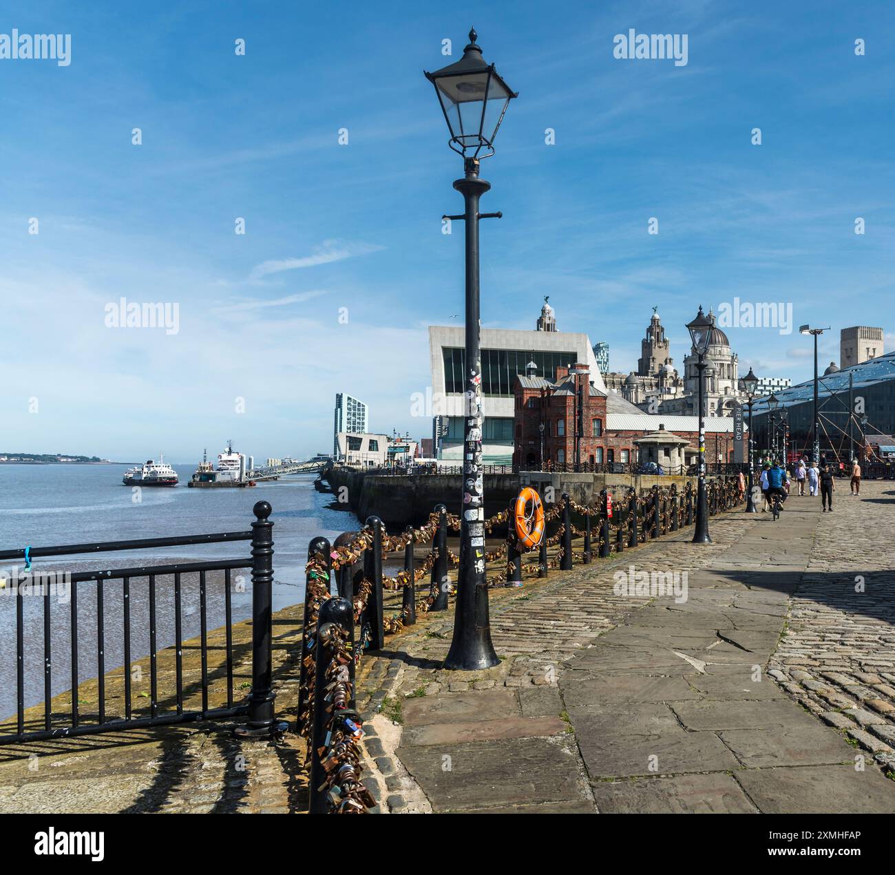 The Royal Albert dock area of Liverpool at Pier Head on the Waterfront ...