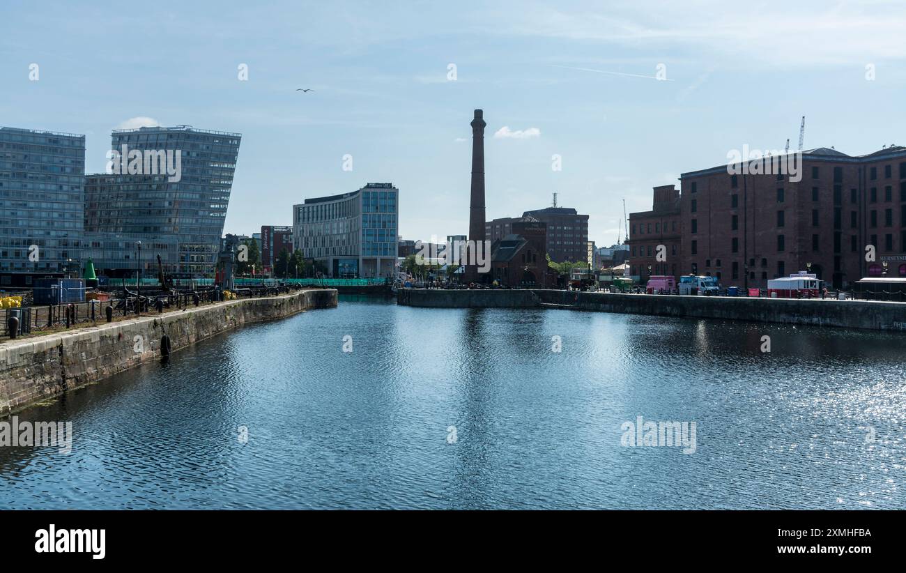 The Royal Albert dock area of Liverpool at Pier Head on the Waterfront ...