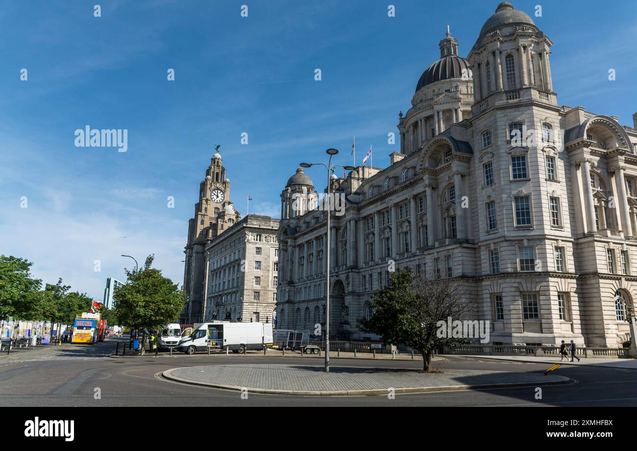 The Royal Albert dock area of Liverpool at Pier Head on the Waterfront ...