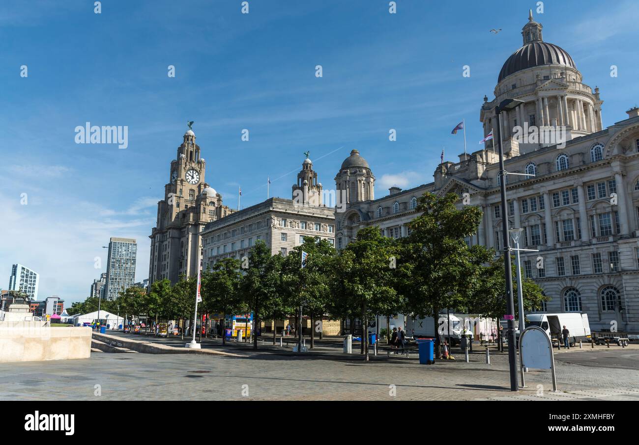 The Royal Albert dock area of Liverpool at Pier Head on the Waterfront ...