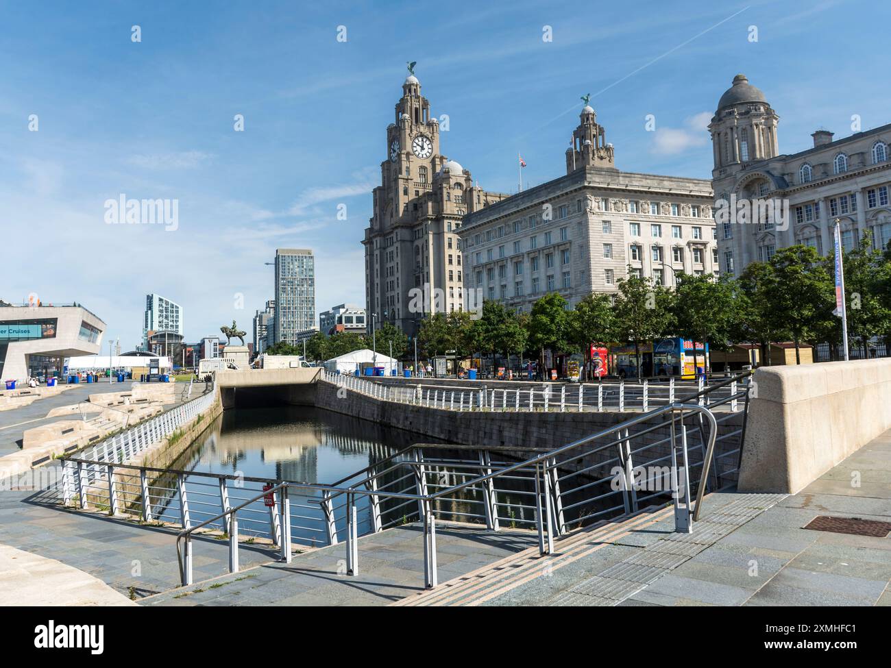The Royal Albert dock area of Liverpool at Pier Head on the Waterfront ...