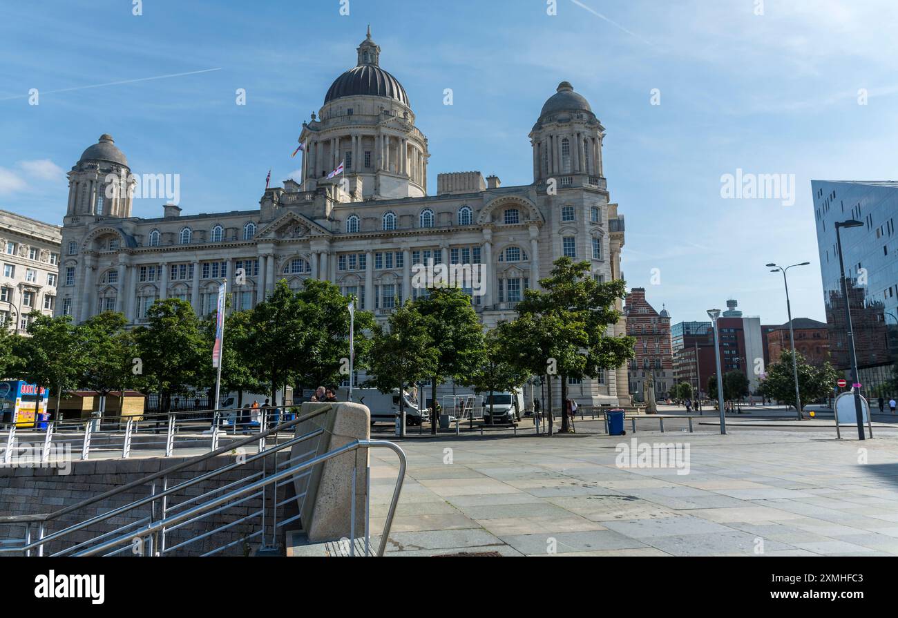 The Royal Albert dock area of Liverpool at Pier Head on the Waterfront ...