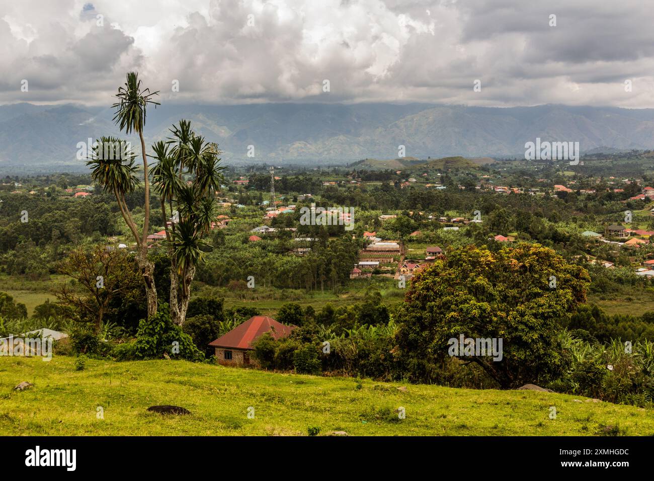 Aerial view of Fort Portal, Uganda Stock Photo - Alamy