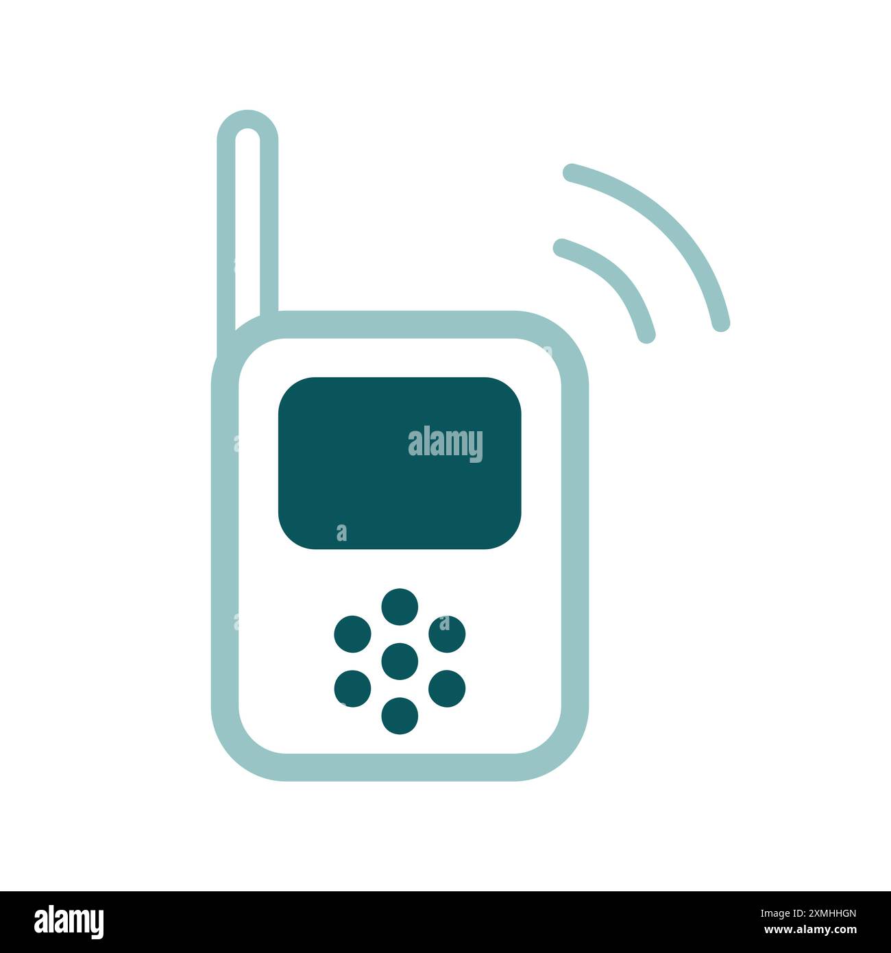 Baby radio monitor isolated vector icon. Graph symbol for children and ...