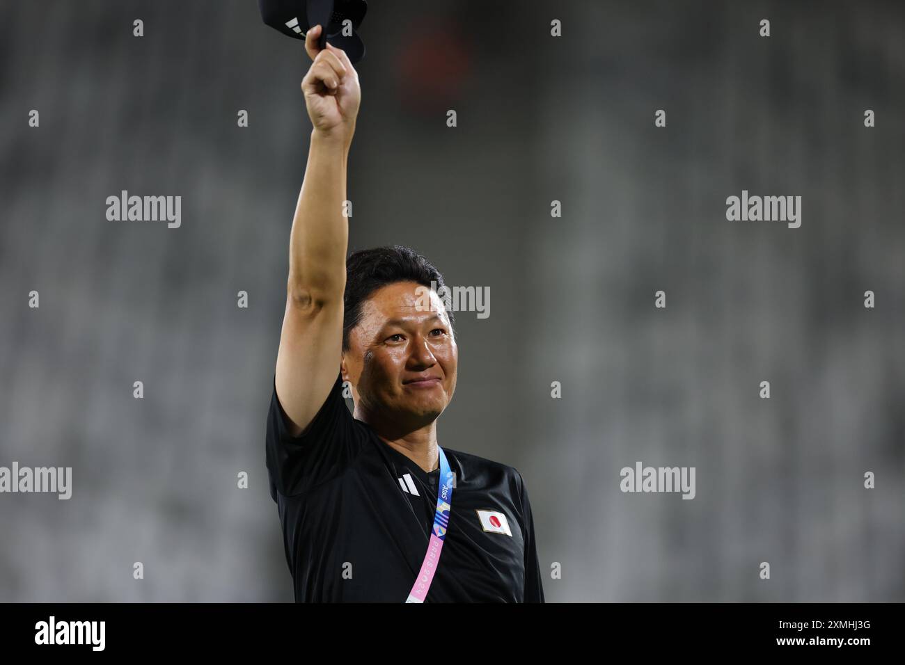 Bordeaux, France. 27th July, 2024. Go Oiwa head coach (JPN) Football ...