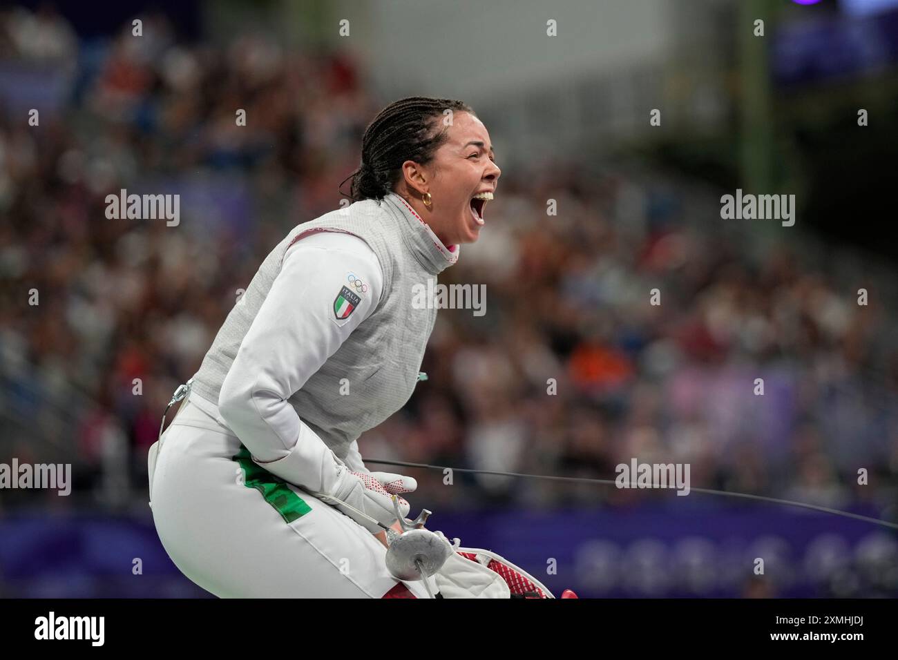 Italy's Alice Volpi celebrates after winning the women's individual ...