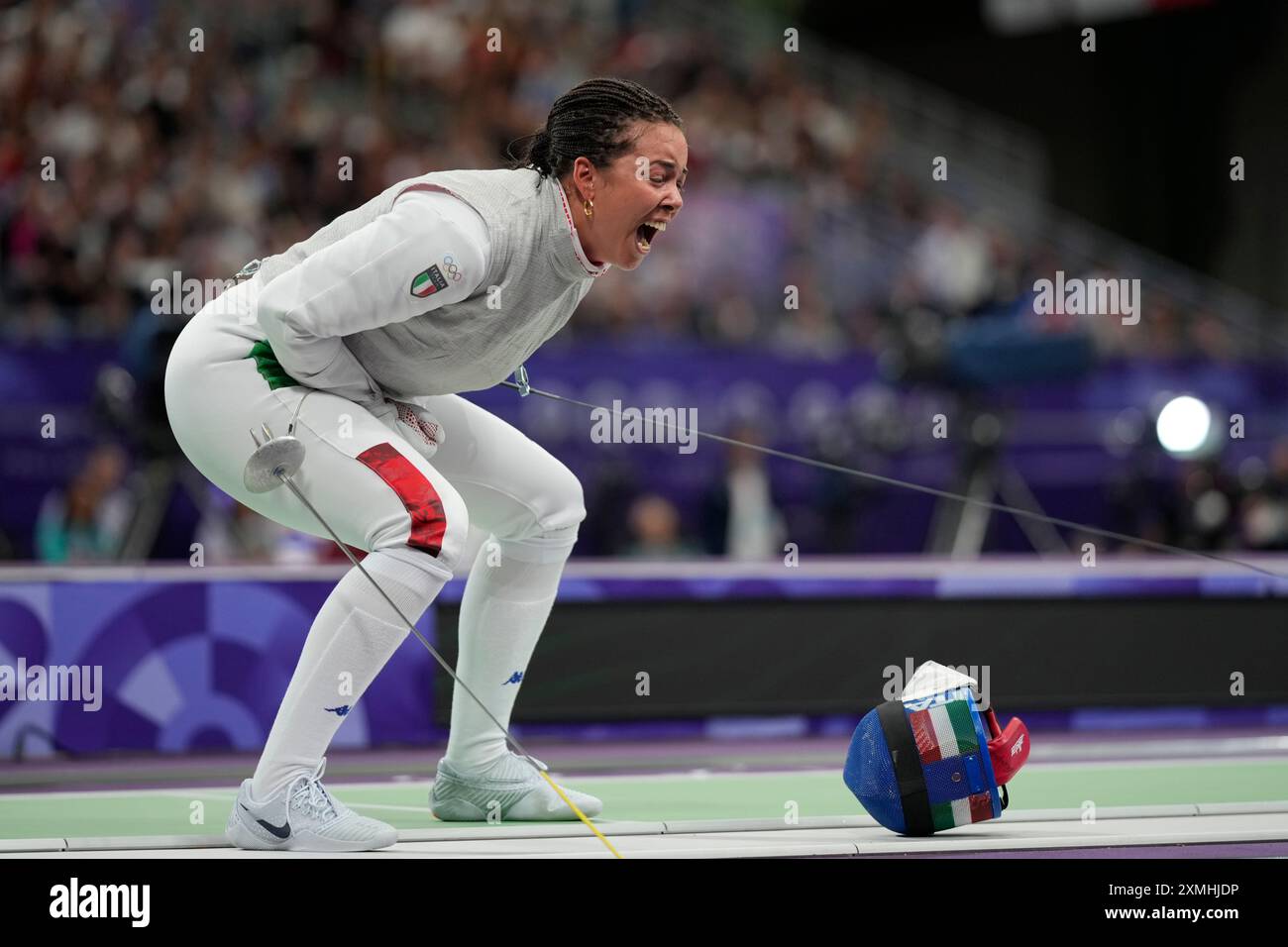 Italy's Alice Volpi celebrates after winning the women's individual ...