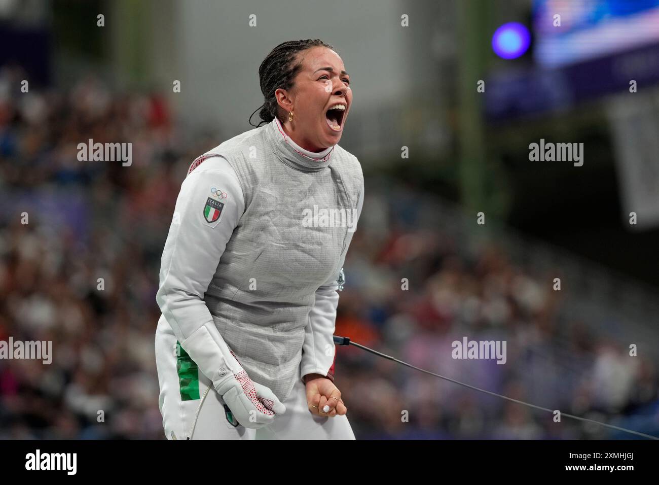 Italy's Alice Volpi celebrates after winning the women's individual ...