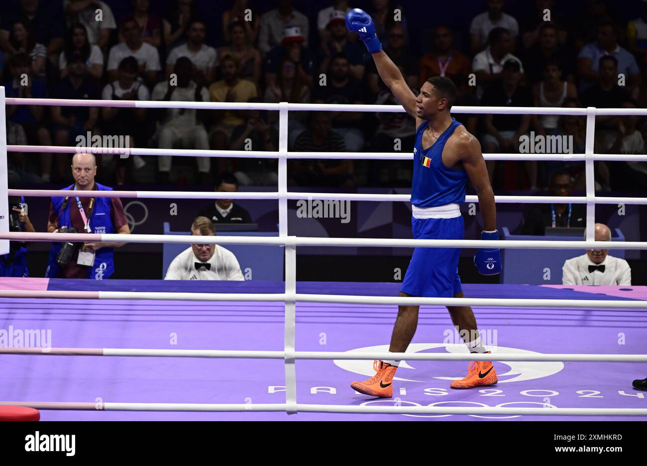 Paris, France. 28th July, 2024. Belgian boxer Victor Schelstraete ...