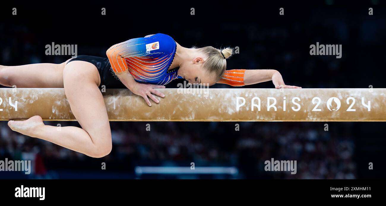 PARIS - Sanne Wevers during the women's gymnastics qualifications ...