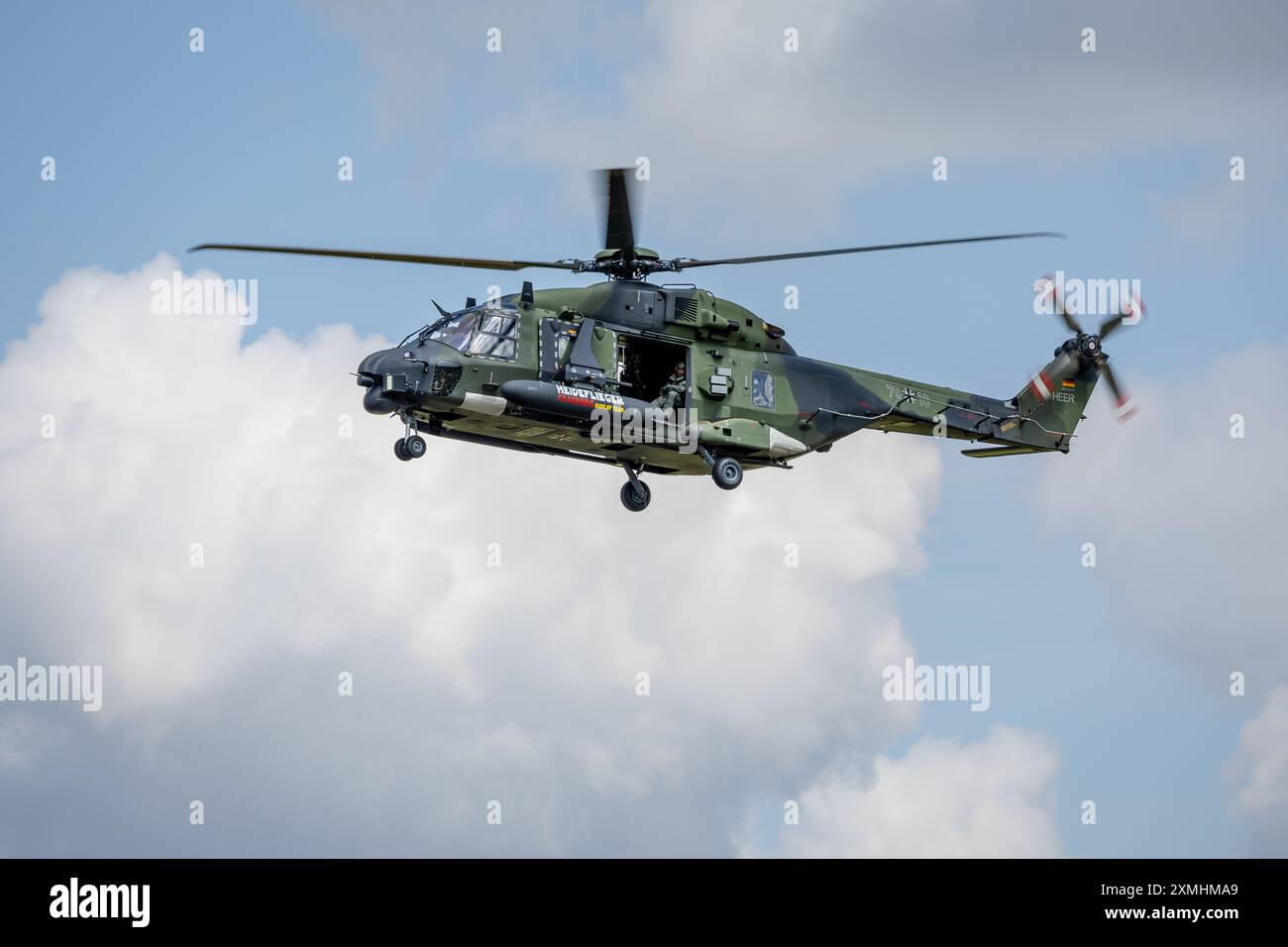 German Army - NHIndustries NH90 TTH, arriving at RAF Fairford to perform at the Royal ...