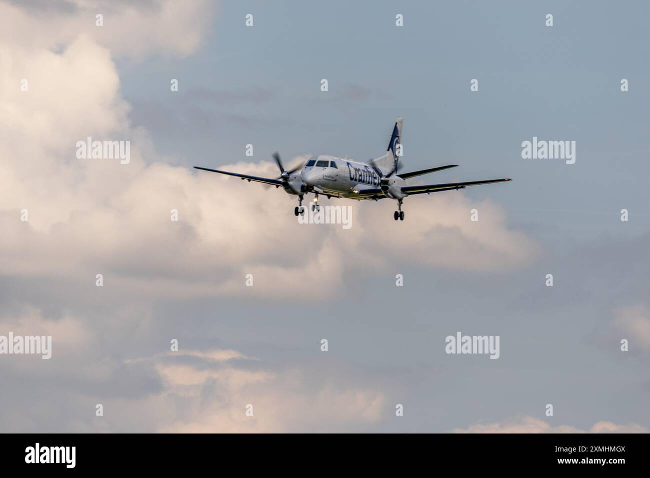 Cranfield University Saab 340B, arriving at RAF Fairford to take part ...